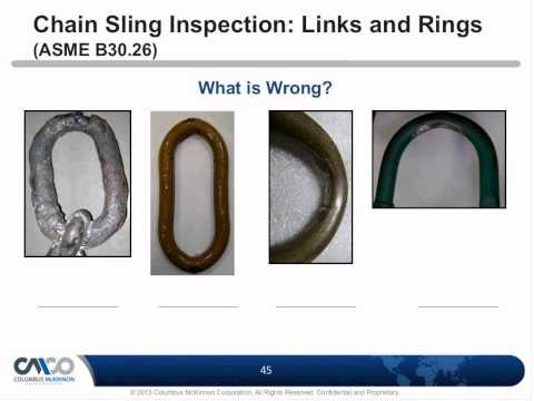 Safety Webinar: Chain Sling Inspection