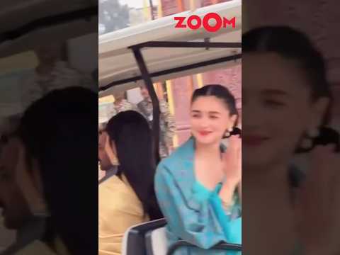 Alia Bhatt, Ranbir Kapoor, Katrina Kaif & Vicky Kaushal sit together as they reach Ayodhya 🙏