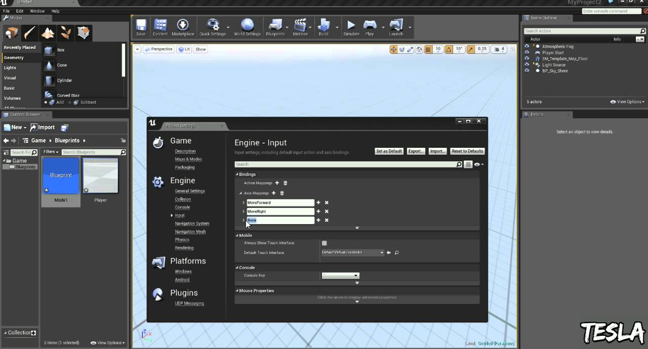 Unreal Engine 4 - Beginners Guide to Player Input (1/2)