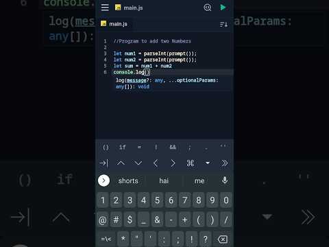 Program to find the Sum of 2 Numbers in JavaScript