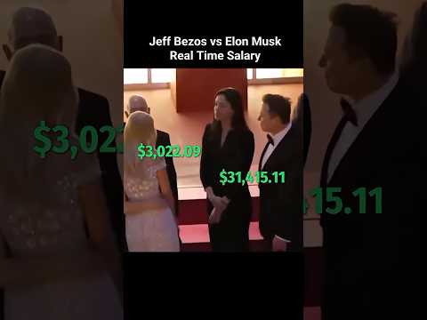 Jeff Bezos vs Elon Musk Real Time Salary