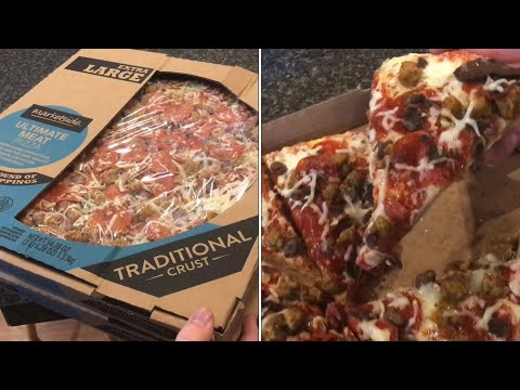 (REVIEW) marketside 16 inch ultimate meat pizza, traditional crust, take and bake
