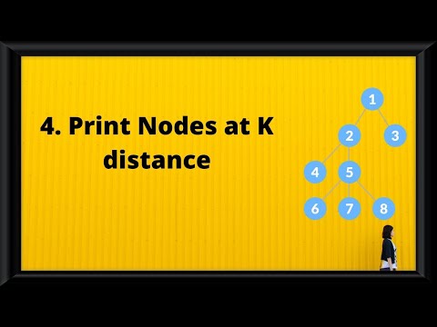 4. Print Nodes at K distance | K distance from root | Tree Data Structure