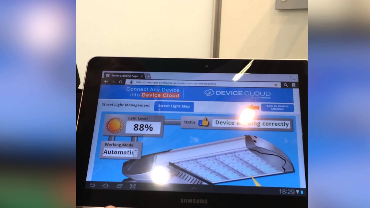 Control Street Lights from the Cloud with XBee