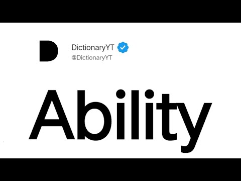 Ability Meaning in English