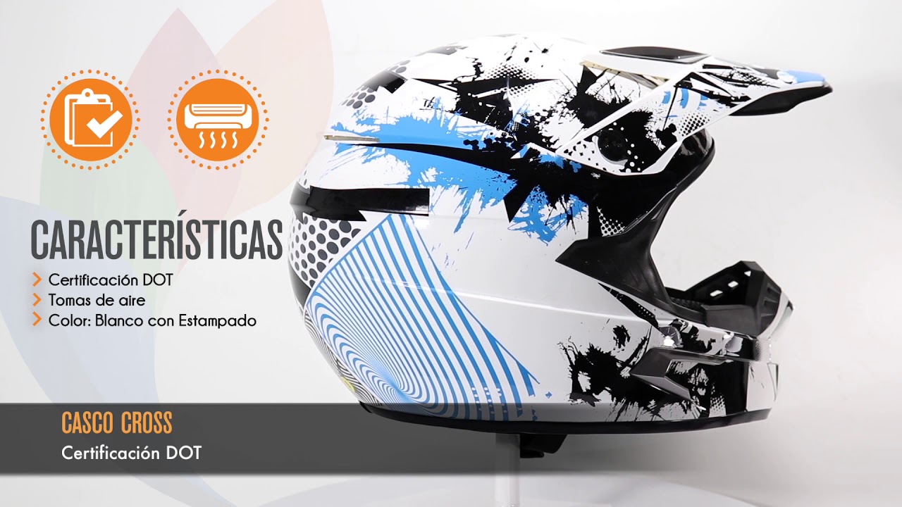 CASCO CROSS BLANCO