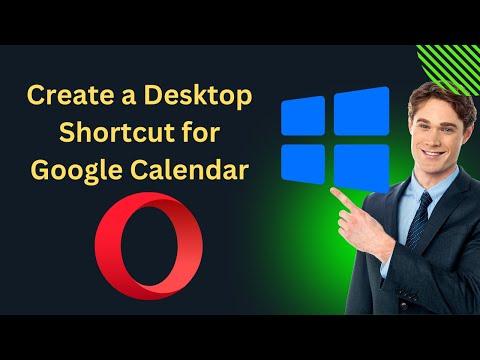 How to Create a Desktop Shortcut for Google Calendar in Windows 10 using Opera | GearUpWindows