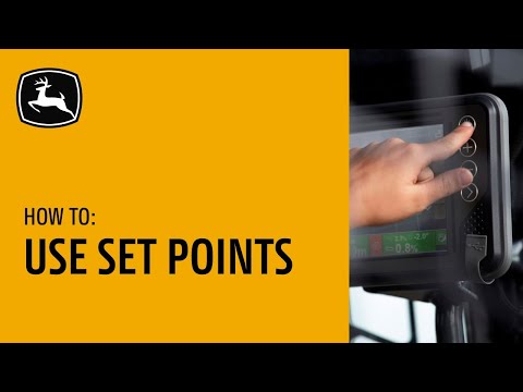How to Use Set Points | John Deere SmartGrade™ Motor Graders