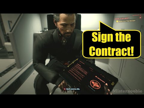 Sign the Contract with Arasaka - Cyberpunk 2077