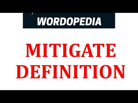 MITIGATE DEFINITION