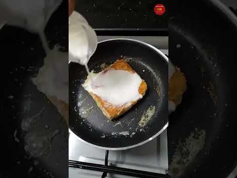 Viral Bread Pancake ๐ฅ๐ #viral #bread #breadrecipe #youtubeshorts #shorts