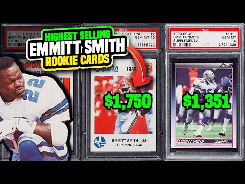 Are These Emmitt smith Rookie Cards Undervalued? - #sportscards Football Rookie Cards from the 90'
