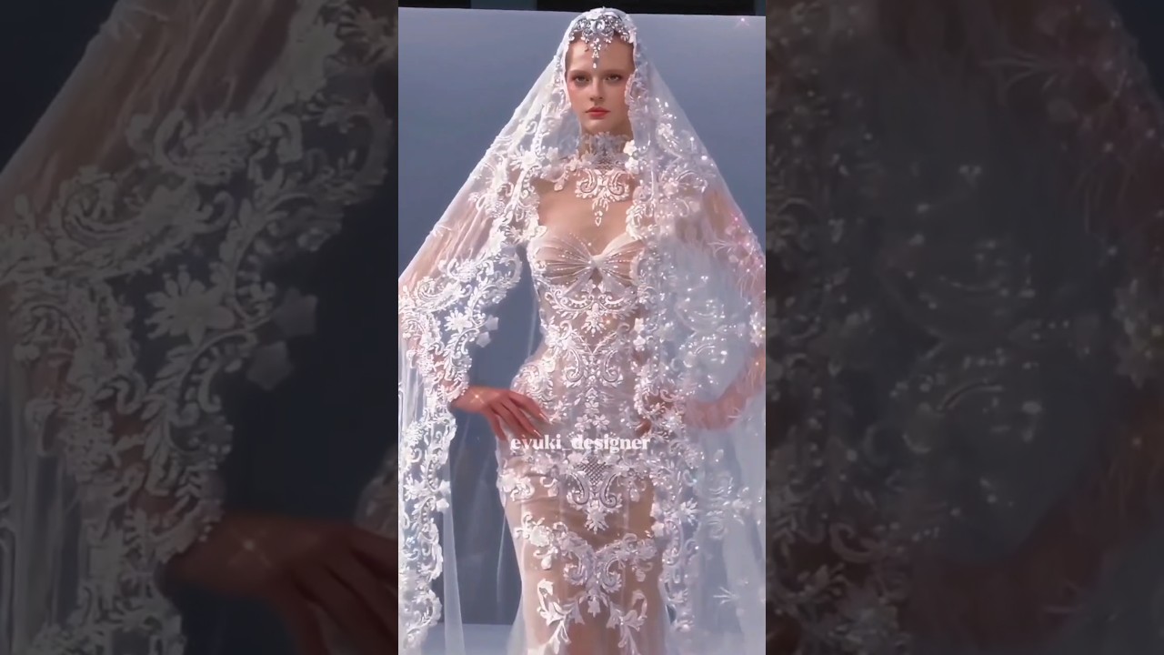 3 Most Beautiful Wedding dress U Ever See😍👑#fashion #runway #dress #weddingdress #shortvideos