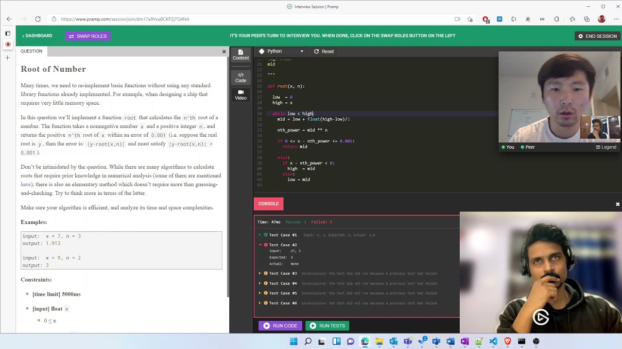 Pramp Coding Interview - Data structure and Algorithms - Python
