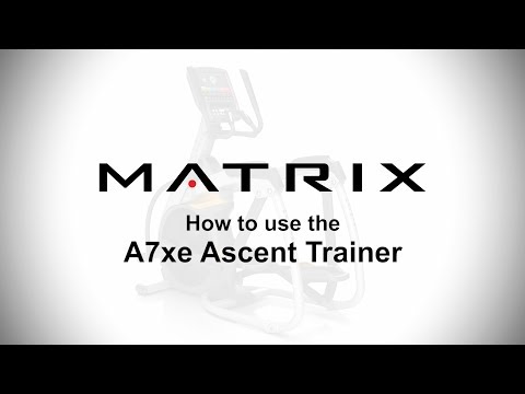 Matrix MX14 How to use the A7xe Ascent Trainer