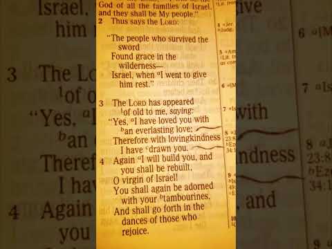 Jeremiah 31:3 (Yes, I have LOVED you with an Everlasting LOVE) JESUS IS LORD
