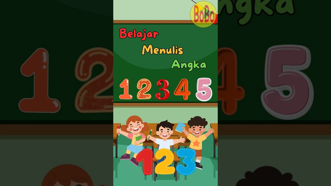 BELAJAR MENULIS ANGKA 1 - 5 #edukasi #belajar #anak #belajarmenulisangka #anakanak #shortsanakanak
