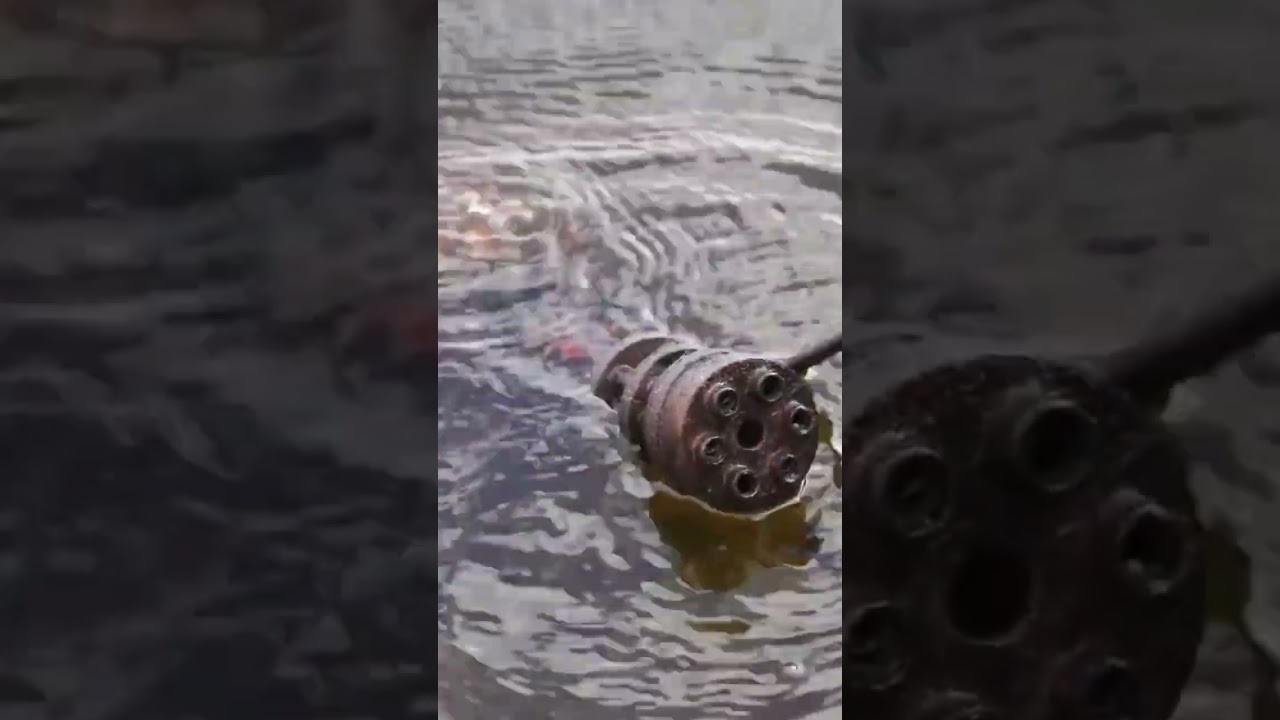 We found a Minigun underwater while magnetic fishing! #magnet #magnetfishing