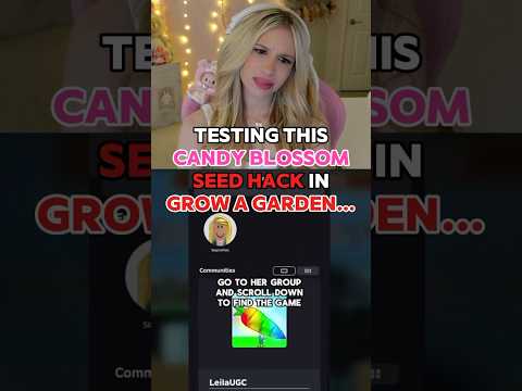 TESTING โCANDY BLOSSOMโ SEED HACK in GROW A GARDEN on ROBLOXโฆ ๐ฑ