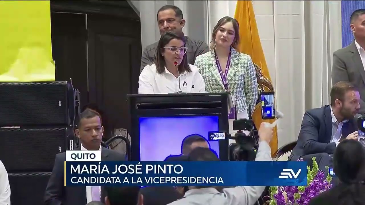 ¿Quién es María José Pinto, el binomio de Daniel Noboa?