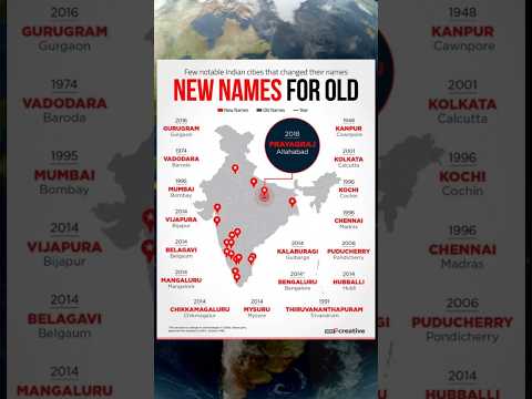 New Names for Old Cities 🇮🇳 #shorts #youtubeshorts #viral #trending #short