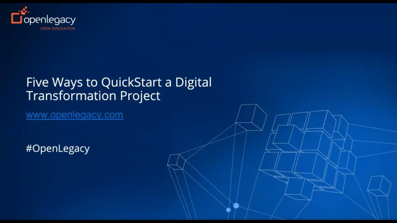 Webinar: Five Ways to QuickStart a Digital Transformation Project