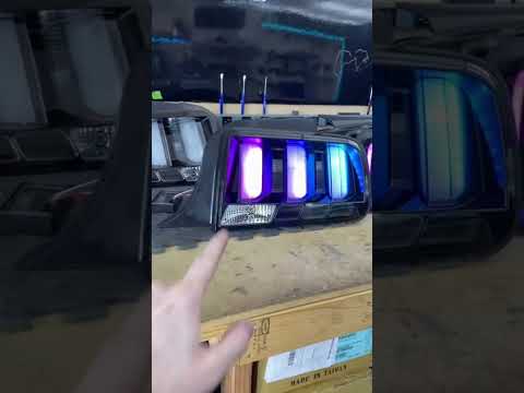 3 generations of custom mustang tail lights