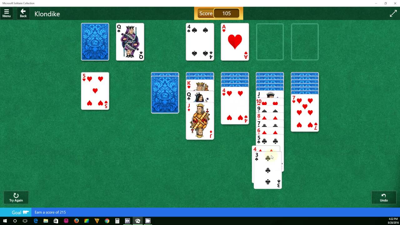 Klondike - Easy II - level 4 - Star Club - Microsoft Solitaire Collection