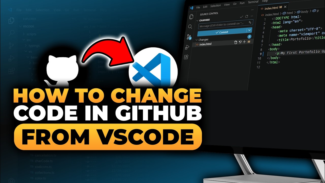 How To Change Code in GitHub From VSCode (FAST & EASY) | 100% WORKS | NO Yapping, To The Point!