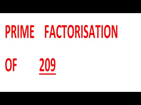 PRIME FACTORISATION OF 209