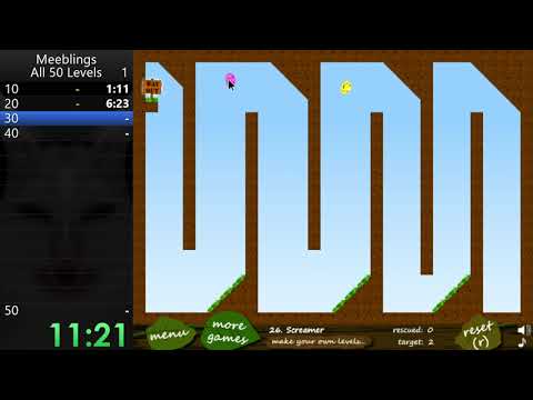 Meeblings All 50 Levels in 1:23:09 (Former WR)