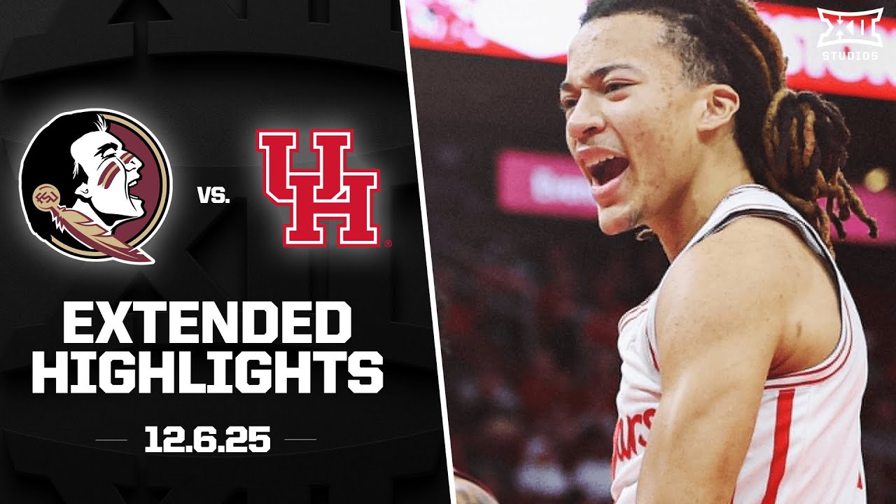 Florida State vs. #8 Houston Extended Highlights | 2025-26 Big 12 Men's Basketball