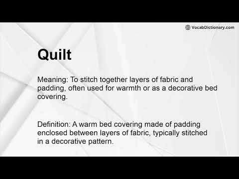 Quilt Meaning