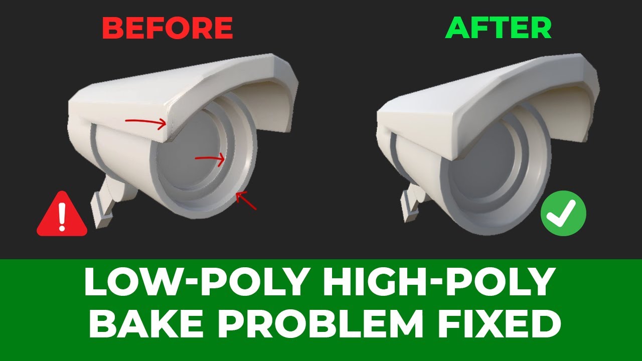 Low-poly baking using high-poly | PROBLEM SOLVED