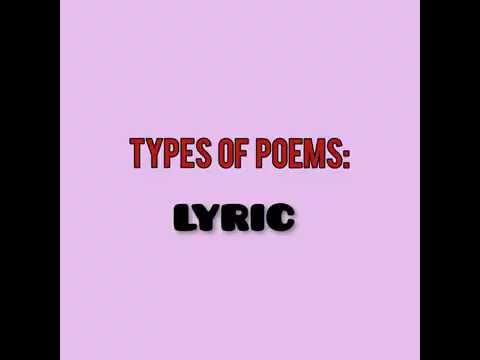 What is a lyrical poem?