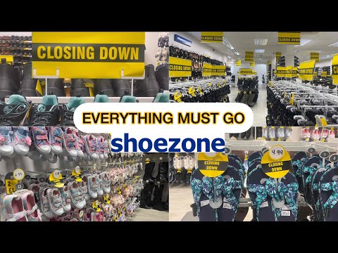 EVERYTHING HALF PRICE, CLOSING DOWN STORE, SHOE ZONE UK,BIG SALE UK STORE, BUDGET SHOPPING