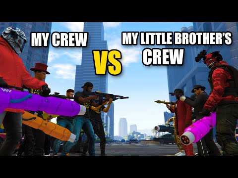 MY CREW VS MY LITTLE BROTHER'S CREW! | GTA 5 THUG LIFE #407