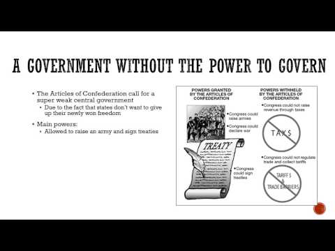 The Articles of Confederation