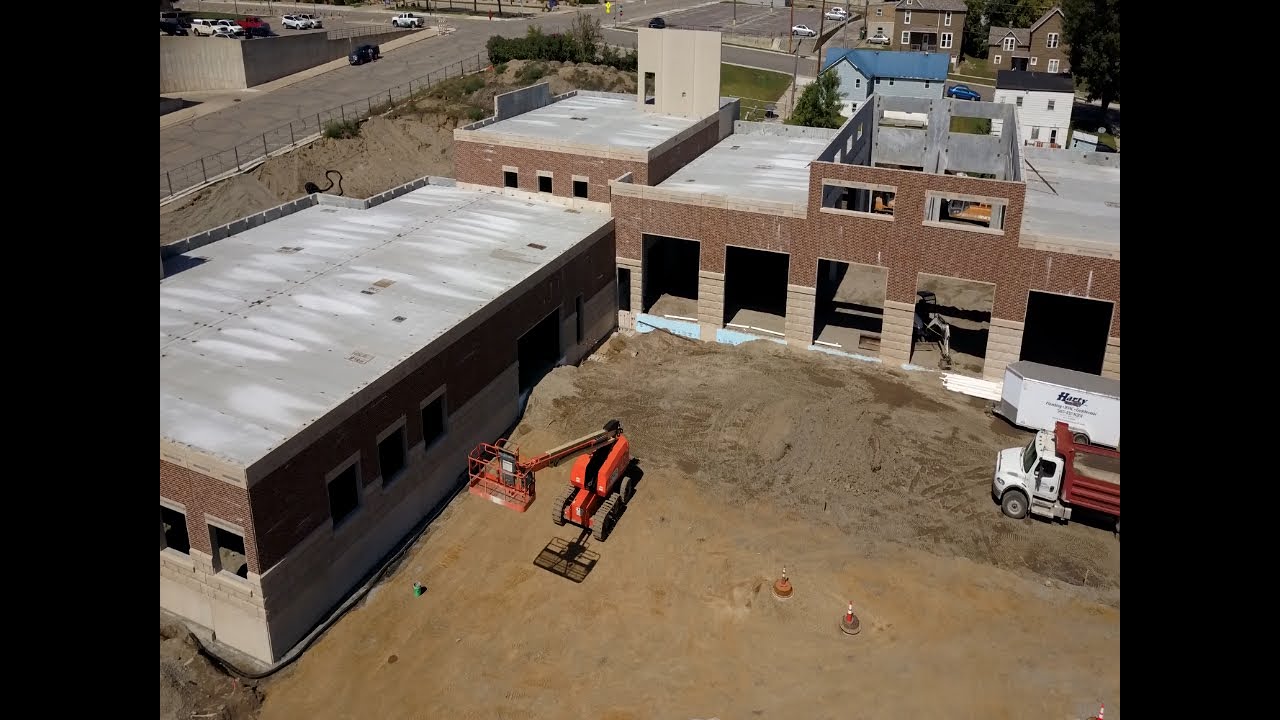 Full Building Construction of Albert Lea Fire Station | Designed by Brunton Architects