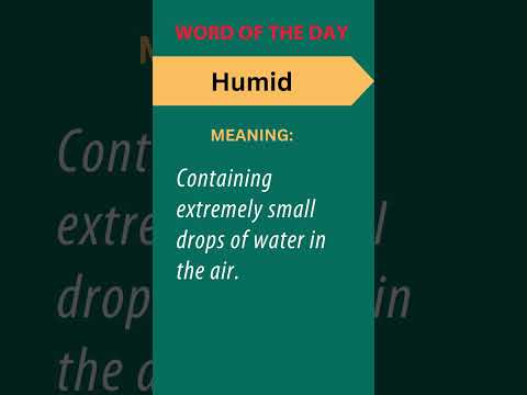 Learn English Vocabulary Everyday - Humid. #english #short