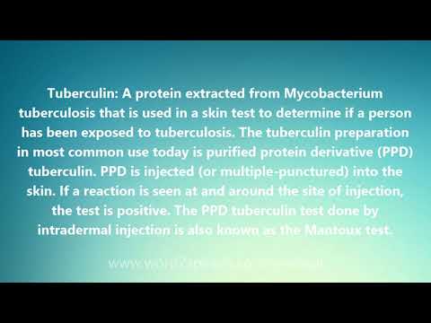 Tuberculin - Medical Definition and Pronunciation