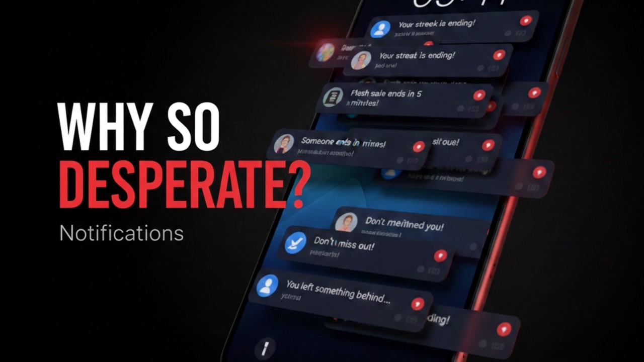 Why Notifications Feel So Desperate – The Psychology Behind Push Notifications