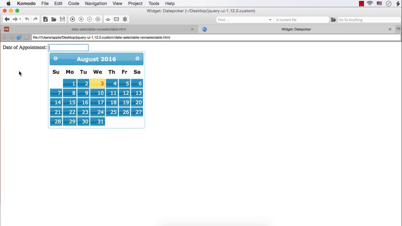 jQuery UI Datepicker: How to Make Weekends/Weekdays Non-Selectable in Datepicker