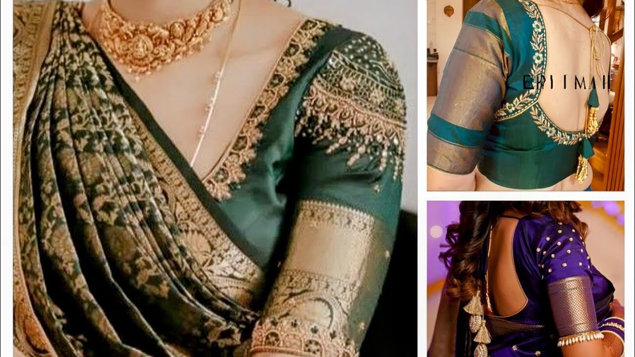 Blouse designs new model back side/back neck designs for blouse/silk saree blouse designs new model