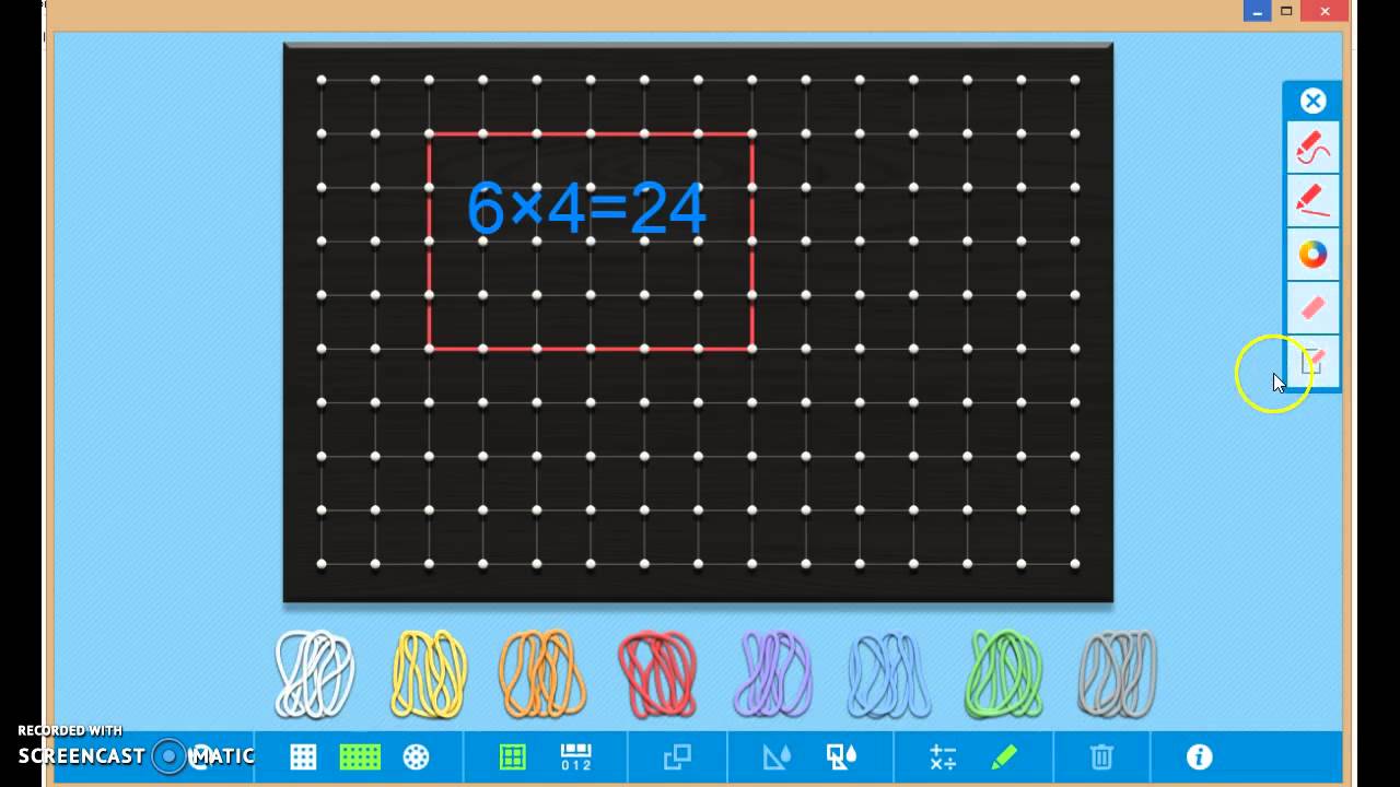 Geoboards app by Math Learning Center