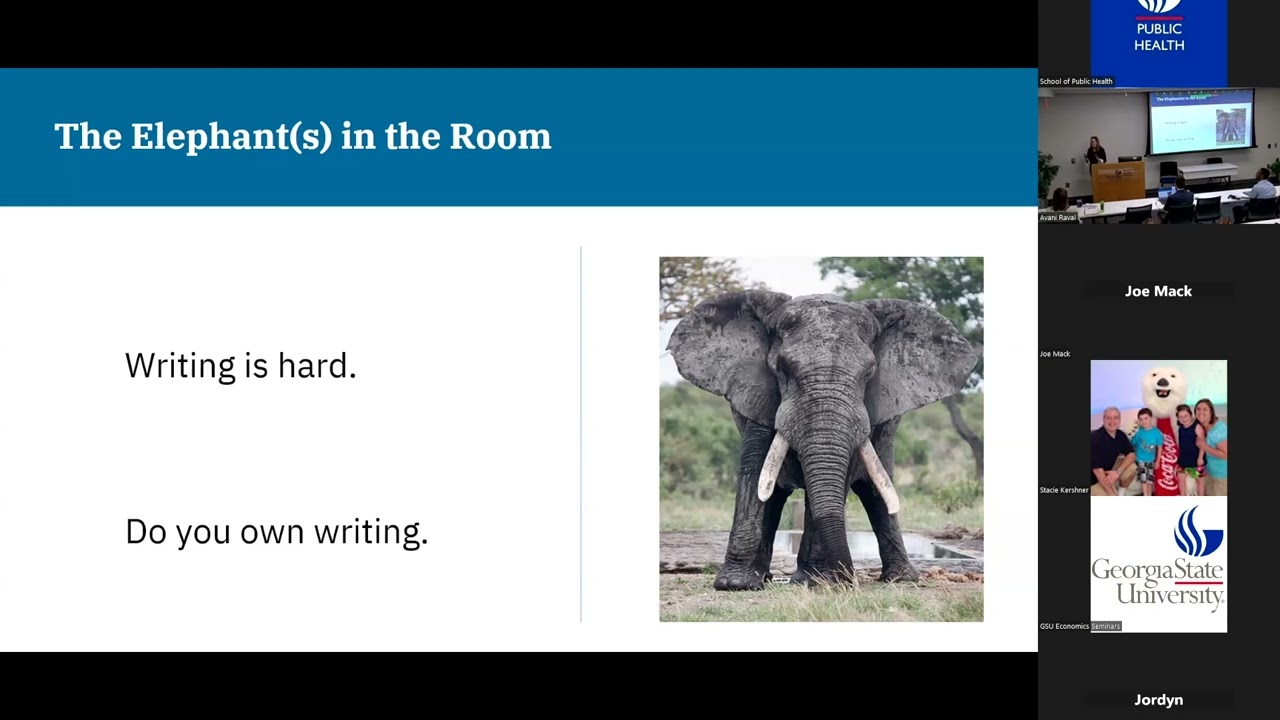 Translating Good Research Into Good Policy Workshop: Writing Training