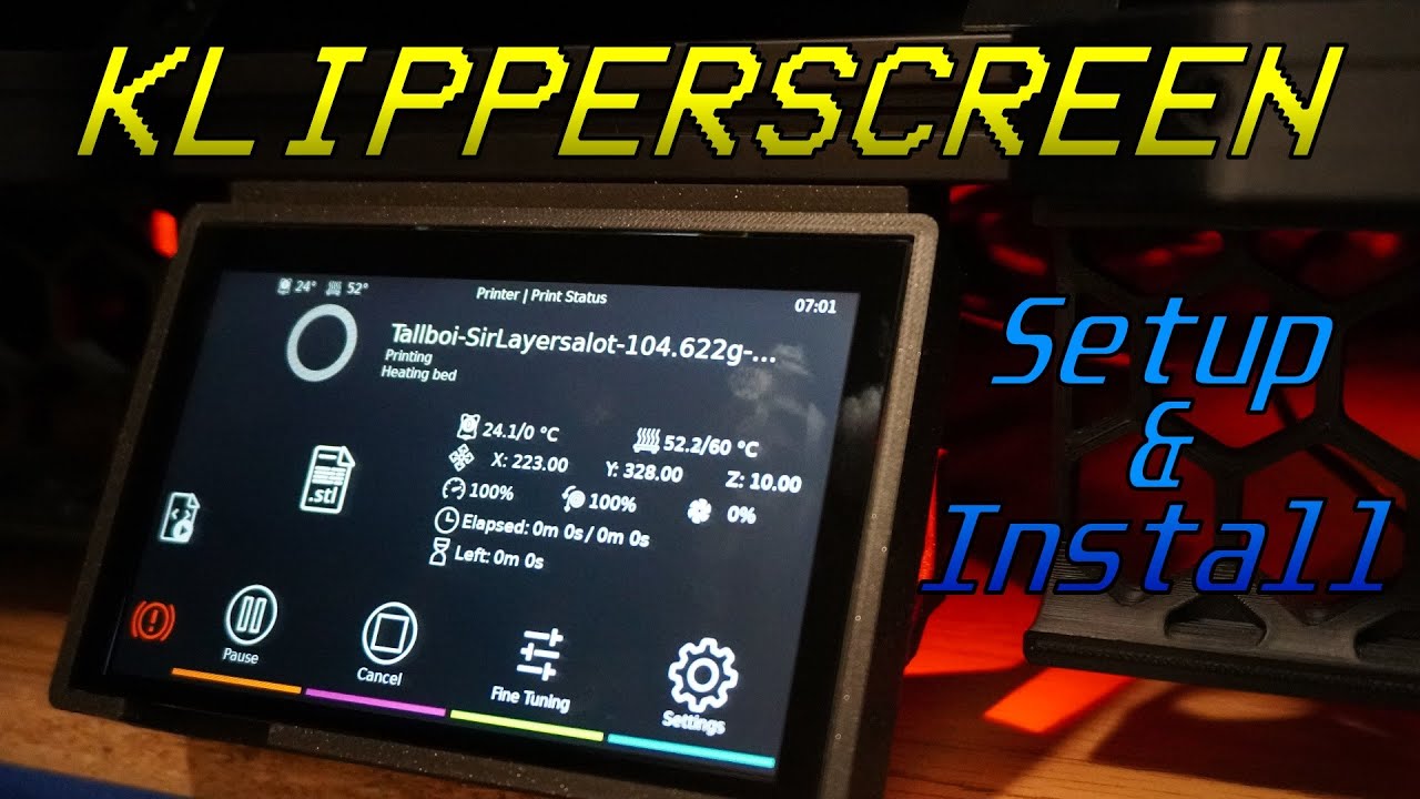 Klipperscreen - The Touchscreen Interface for Klipper