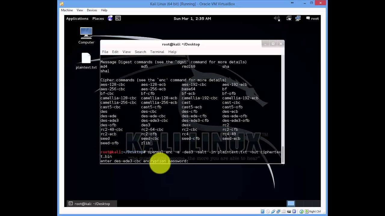 Module 5: Encryption and Decryption with OpenSSL