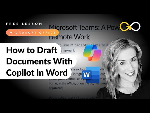 How to Draft Documents With Copilot in Word | Copilot for Microsoft 365 Course