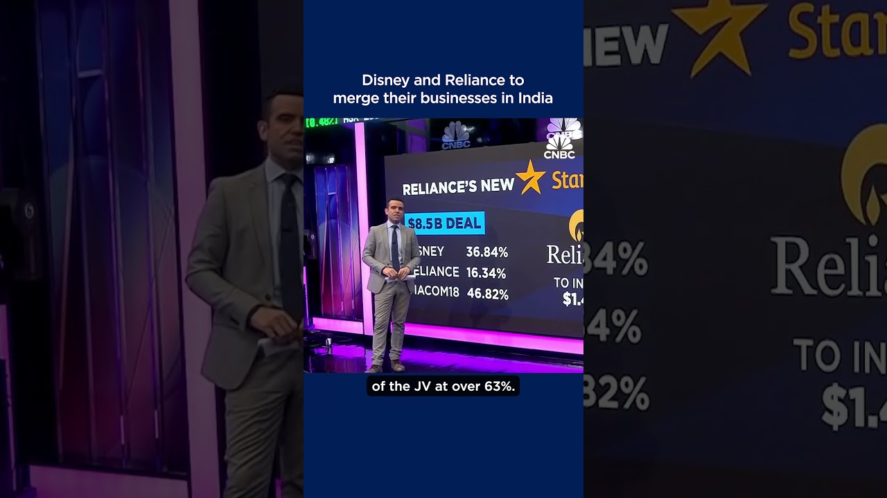 Disney and Reliance to merge their businesses in India